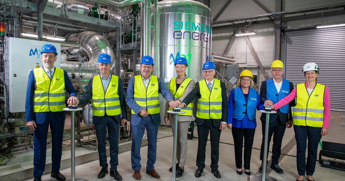 MVV nimmt ihre erste Flusswärmepumpe in Mannheim in Betrieb