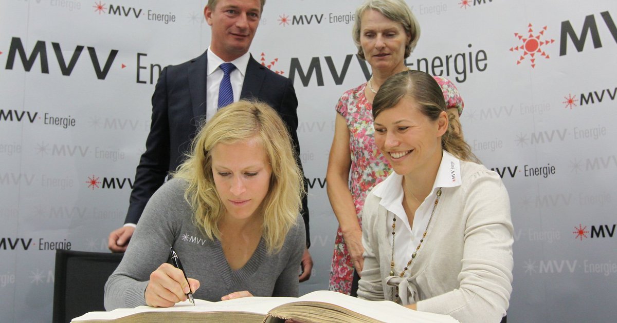 Großer Bahnhof für Verena Sailer und Anne Cibis